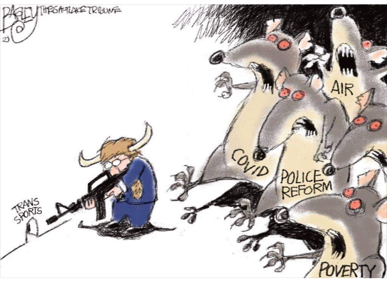 Bagley Cartoon: Plague Rats - Equality Utah